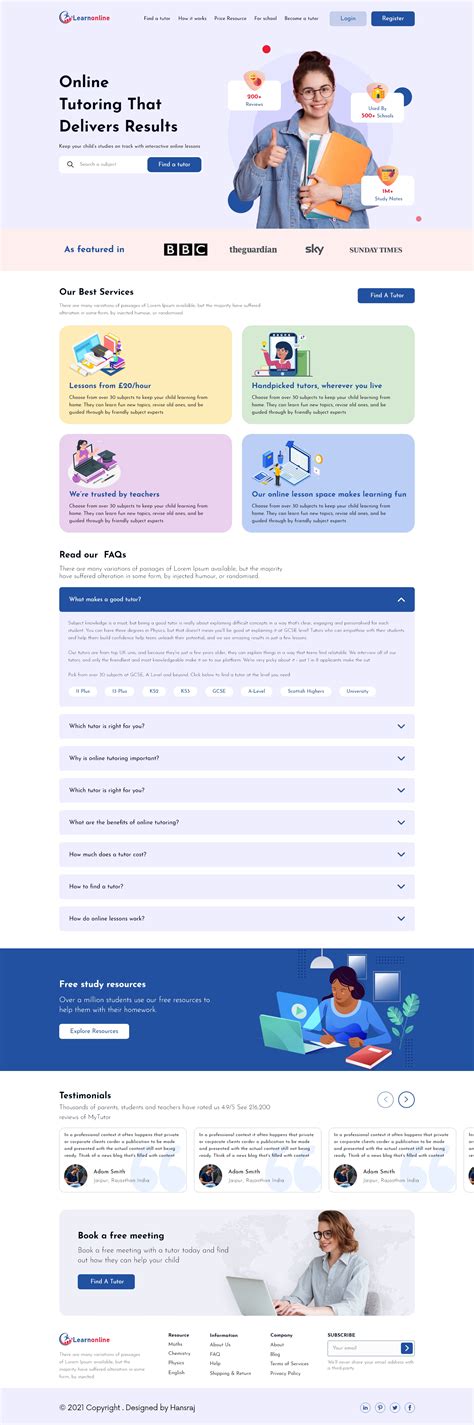 Elearning Platform Behance