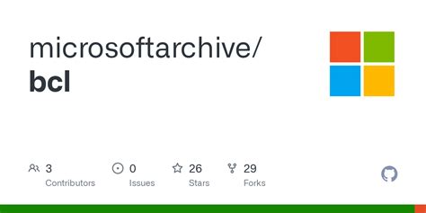 Github Microsoftarchive Bcl