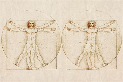 Vitruvian Man Vintage Background Leonardo Premium Photo Rawpixel