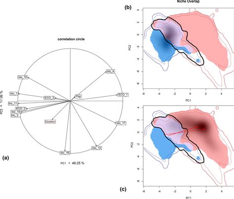 Correlation Circle A Resulting From The Principal Component Analysis Download Scientific