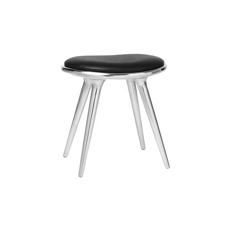 Mater Low Stool Aluminum Gessato Design Store