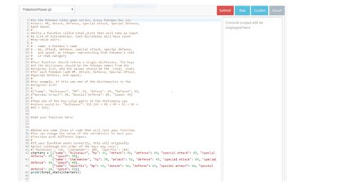 Solved Pokemonpowerpy Submitrun Grades Reset 1 In The