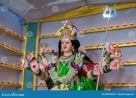 A Beautiful Idol Of Maa Durga Stock Image Image Of Cultural Deity