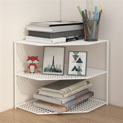 Bookshelf Corner Shelf Simple Desk Corner Cabinet Bay Window Desktop Triangle Corner Bookcase