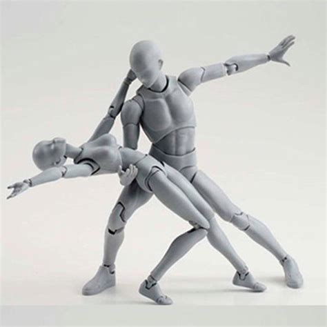 13cm Action Figure Toys Artist Movable Male Female Joint Figure Pvc