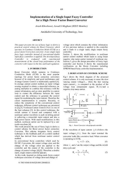 pdf implementation of a single input fuzzy controller for a high