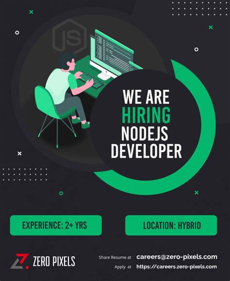 Zero Pixels On Linkedin Hiring Nodejs Nodejsdeveloper Nodejsjobs