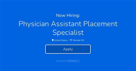 Physician Assistant Placement Specialist At Nectar Inc