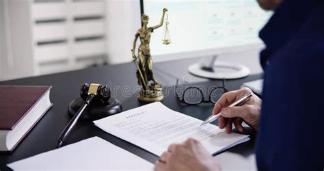 Lawyer In Trial Litigation In Courtroom Stock Image Image Of Analysis