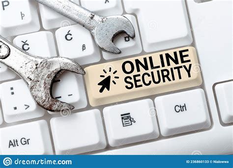 Writing Displaying Text Online Security Internet Concept Rules To Protect Against Attacks Over