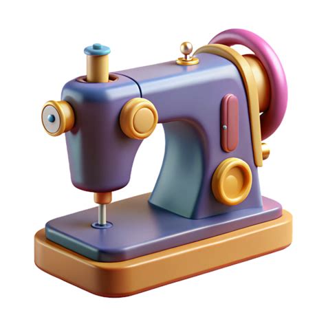 Standout Tropical Hyper Specific Concept Art Style Isolated Cutout Vintage Sewing Machine