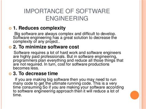 Introduction To Software Engineering Components Characteristics A…
