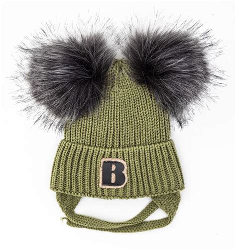 ᐉ Шапка дитяча для хлопчиків Ведмедик D902 фліс 44 48 см Хакі • Краща ціна в Києві Україні