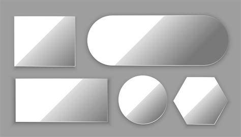 Bright And Shiny Collection Of Glass Frames Vector Image