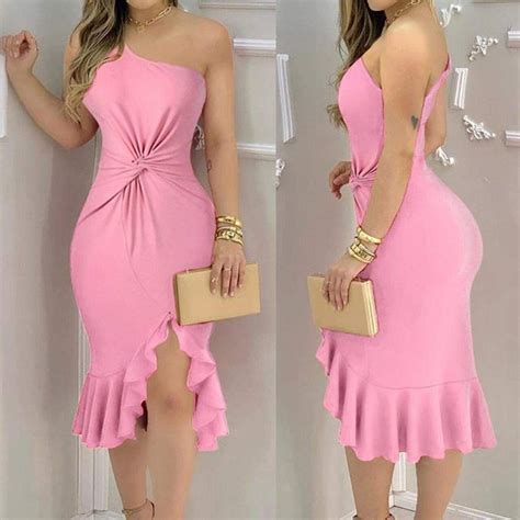 One Shoulder Cocktail Dress Artofit