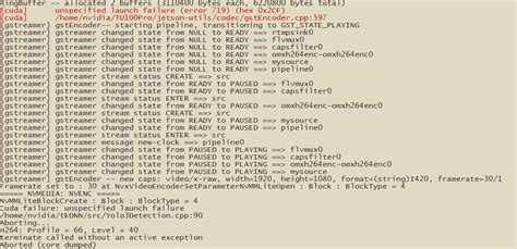 Cuda Error When Use Gstencoderplease Help · Issue 56 · Dusty Nv