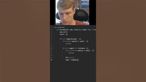 18 4sum Python Leetcode Solution Python Leetcode Codingchallenge