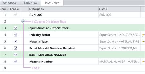 material bapi plant extension automate