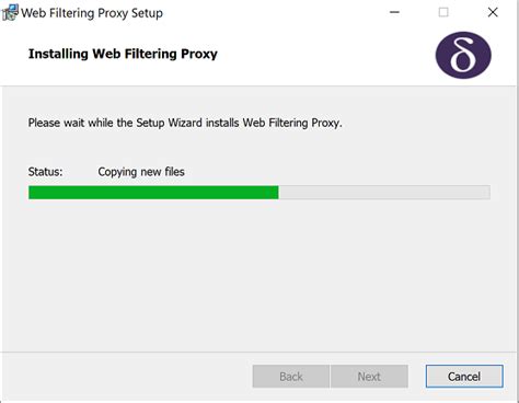 Installation Web Filtering Proxy
