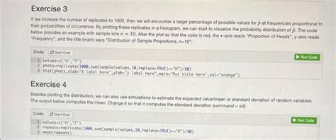 Solved If We Increase The Number Of Replicates To 1000