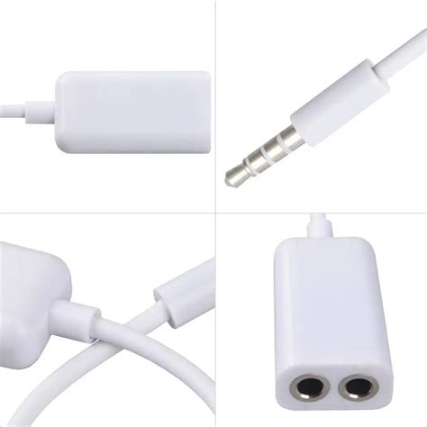 3 5 мм 2 в 1 двойной разъем для наушников сплиттер аудио адаптер кабель передачи на два наушника