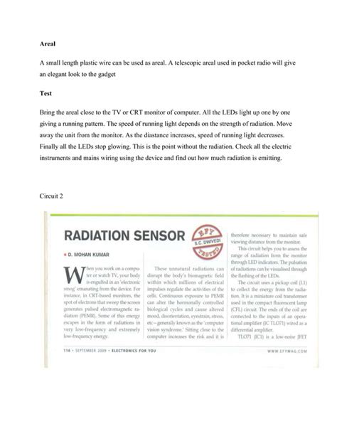 Circuit For Radiation Sensor Docx