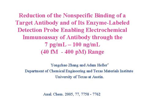 Non Specific Binding Nsb In Antigenantibody Assays Chem