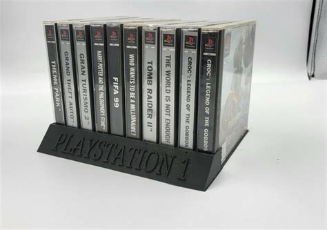 Ps1 Playstation One Games Display Stand Mount Holder Etsy