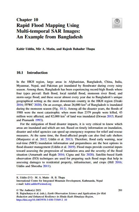 Rapid Flood Mapping Using Multi Temporal Sar Images An Example From