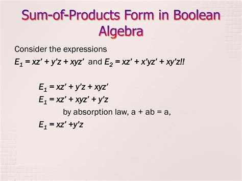 Ppt Boolean Algebra Powerpoint Presentation Free Download Id4845690