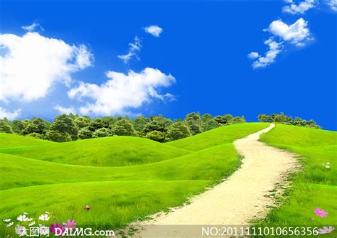 春天风景大图 春天花大自然风景 春天美丽自然风景 大山谷图库