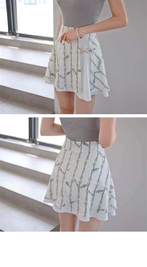 알비노 체인나염 스커트