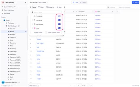 Hide And Reorder Fields Nocodb