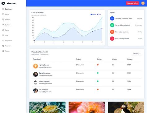 Xtreme React Admin Templates Admin Dashboard Template