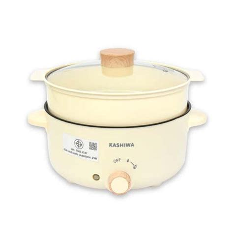 Kashiwa สีครีม หม้อต้มไฟฟ้าอเนกประสงค์ Kw 354 ลด 45 23 Central Online