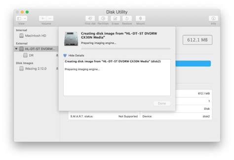 how to make a disk image from dvd cd on mac