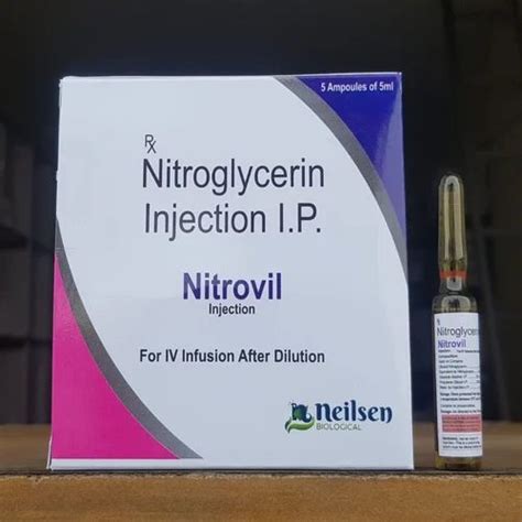 Nitroglycerin Injection Ip 25 Mg At ₹ 17 25 Piece In Pune Id 2853998744588