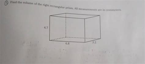 Volume Of A Right Rectangular Prism
