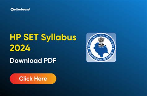 HP SET Syllabus And Exam Pattern Download PDF