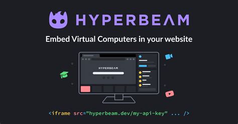 Hyperbeam Embed Virtual Computers In Your Website