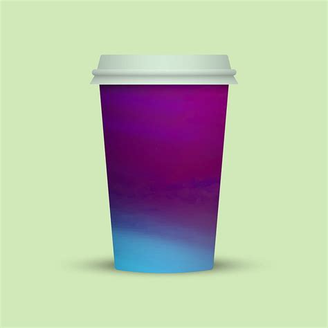 테이크 아웃 수채화 커피 컵 벡터 Eps Ai Uidownload