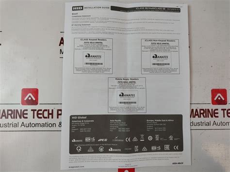 Hid Global 900ntnnek00000 Mini Mullion Reader Aeliya Marine