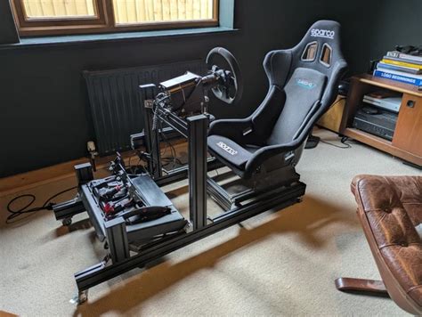 Simlab Gt1 Evo Sim Racing Cockpit Locking Wheels Rig Only £83 92 Picclick Uk