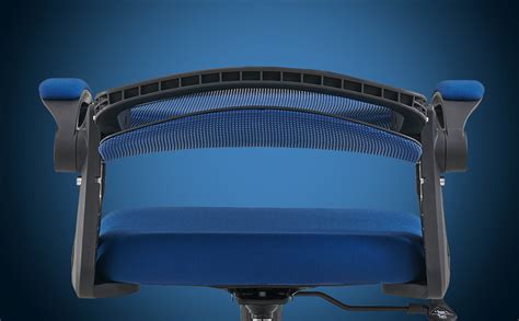 HOLLUDLE Ergonomic Office Chair With Foldable Backrest Computer Desk