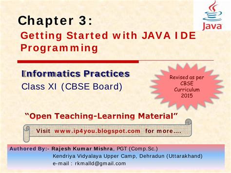 Pdf Getting Started With Java Ide Programming · Introduction To