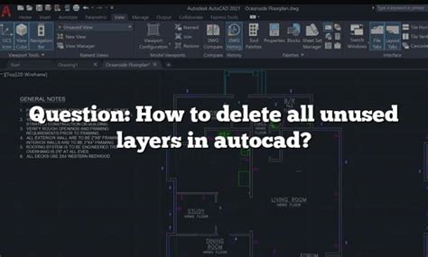 Question How To Delete All Unused Layers In Autocad