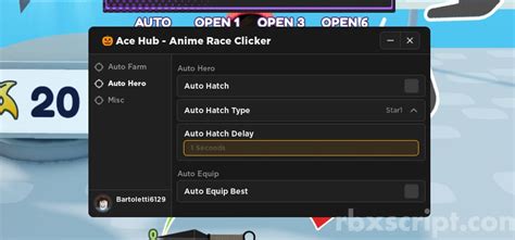 Anime Race Clicker Auto Hatch Eggs Auto Equip Best Auto Click