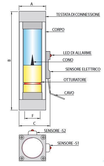 Variable Area Flow Switch For Liquids RITM Industry