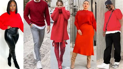 Red Sweater Outfits 15 Ways To Style For A Chic Look Svelte Magazine