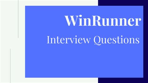 Winrunner Interview Questions Archives Codingcompiler
